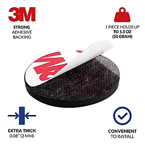 Round Magnets with Adhesive Backing, 120 Pieces Magnet Circles (Diameter 0.8’” x 0.08”) on 4 Tape Sheets, with 3M Strong Adhesive Backing. Perfect for DIY, Art Projects, whiteboards & Fridge