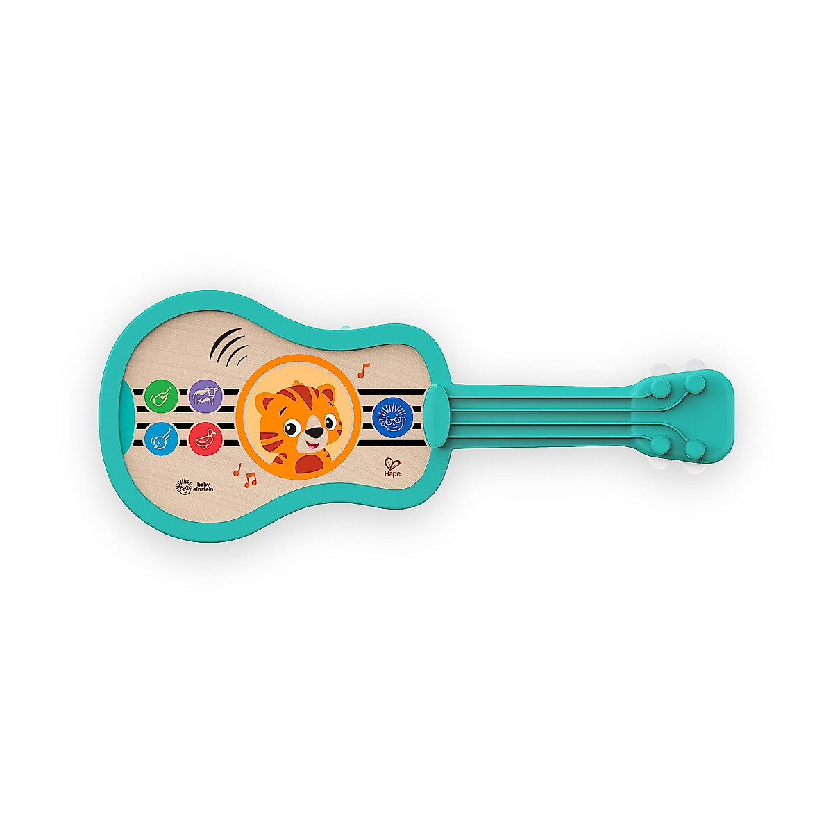 Baby Einstein Sing & Strum Magic Touch Ukulele Wooden Musical Toy, Ages 6 Months+, Multicolored