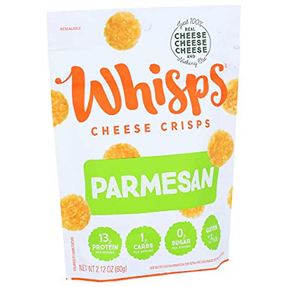 Cello Whisps Pure Parmesan Cheese Crisps, 2.12 Oz