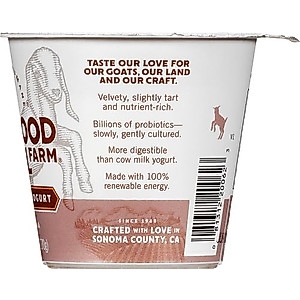 Redwood Hill Goat Milk Yogurt, Vanilla, 6 oz