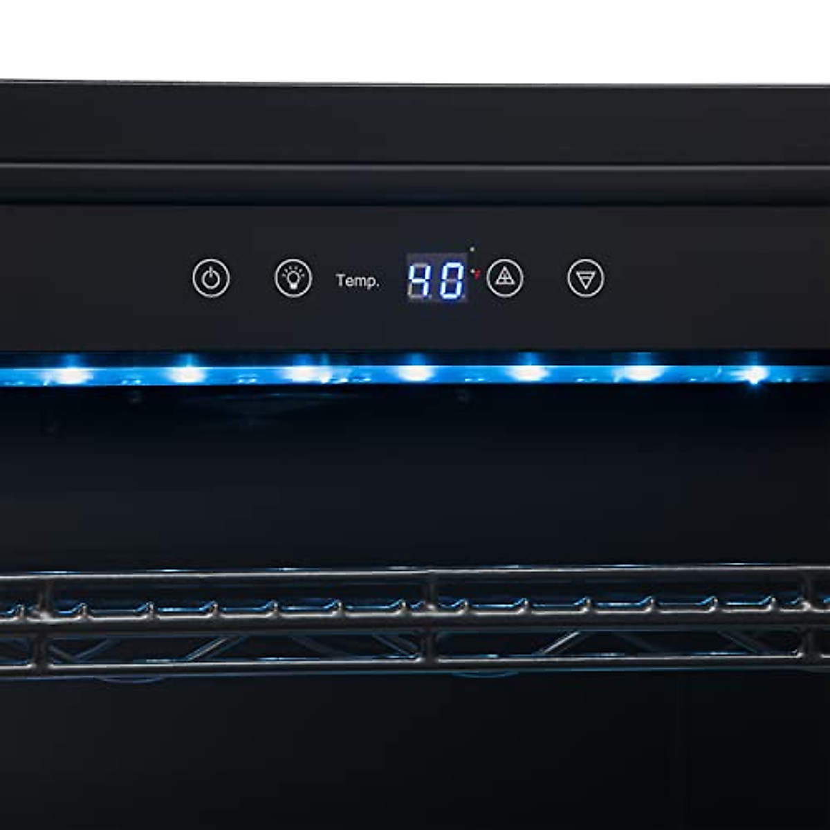 NewAir Stone Brewing 180 Can FlipShelf Beverage and Beer Refrigerator, 24” Built-In or Freestanding Wine Cooler with Reversible Shelves, Perfect for Bar, Gamer Room, or Office