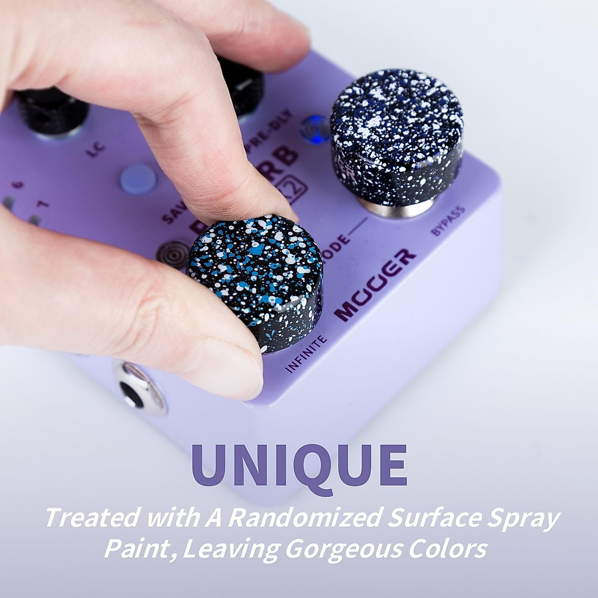 MOOER Metal Crush FT-MRB05 Universe Series Colorful Metal Footswich Toppers for Guitar Effects Pedal, Bass Effects Pedal