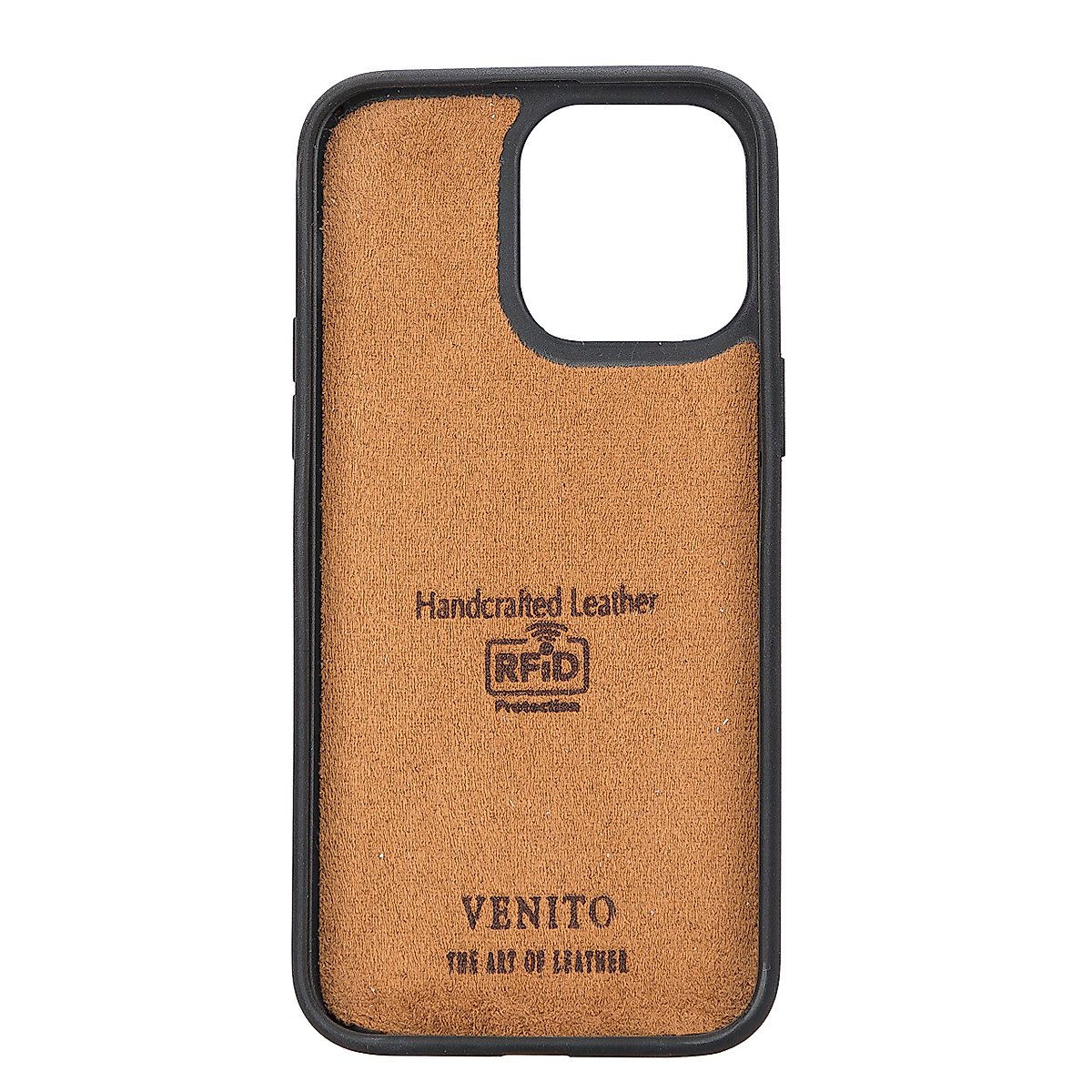 Venito Fermo Leather Wallet Case Compatible with iPhone 14 Pro Max Crossbody Case - Extra Secure with RFID Blocking (Leopard Pattern)