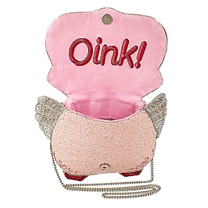 Mary Frances When Pigs Fly Crossbody Clutch