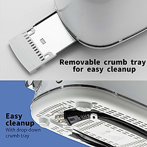 AAYUJUP Toaster 2 Slice Electric：Retro toaster Smart White toaster small toaster oven