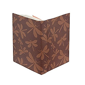 TODIYADDU Bamboo Dragonfly Paperback Book Cover for Workers Personality Machine Washable Reusable Design Anti-bend Nylon Fabric School Book Protector (Pack of 1)