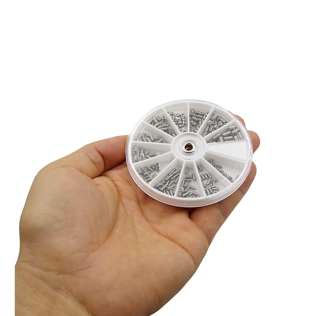 HVAZI #2-56#4-40#6-32 UNC Stainless Steel Internal Hex Drive Cup Point Set Screws Assortment Kit