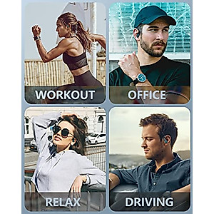 EUQQ Wireless Bluetooth Earbuds 120H Playtime Bluetooth 5.3 Ear Buds for Sports, Hi-fi Stereo Earphones with LED Display Charging Case, Headphones for Running/Workout Audifonos Bluetooth inalambricos