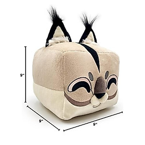 YouTooz Floppa Plush, 9" Inch Raise a Floppa Roblox Cube Plush, Collectible Soft Floppa Plush Roblox Edition Plush Collection