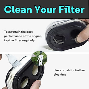 798452 334404 Lawn Mower Air filter Replacement filter,593260 air filter, suitable for 4247 5432 5432k 09P00 09P702 550E 500EX 550EX 625 575EX lawn mower series engine (8)