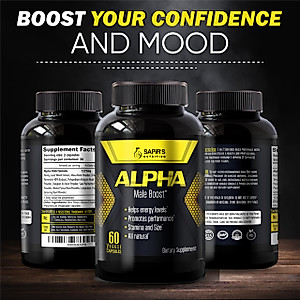 Alpha Enlargement Pills for Men - Increase 2 in 60 Days Male Enhancing Supplement - Horny Goat Weed Muscle Builder - Testosterone Booster for Men - Energy, Strength, Stamina, Endurance, Performance