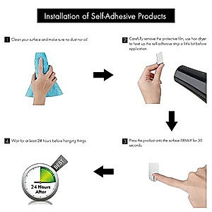 KES Adhesive Towel Bar 30-Inch Bathroom No Drill Towel Holder Sticky on Towel Rack Easy Install SUS304 Stainless Steel Rustproof Brushed Finish, A7000S75B-2