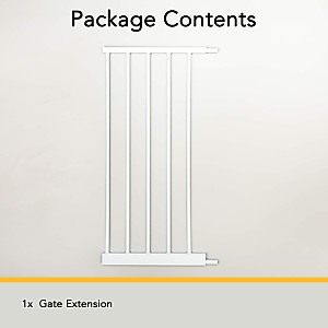 North States 5-Bar Extension for Auto-Close Baby Gate: Add extension for a gate up to 52.75" wide (Adds 14" width, Soft White)