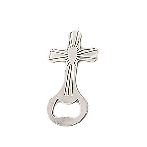 ARFUKA Bottle Opener Cross Shape Opener Beer Bottle Opener Soda Beverage Bottle Opener Bar Kitchen Tool Gift for Wedding Christmas Birthday Silver