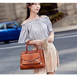 LDCHNH European and American Style Ladies Messenger Shoulder Bag Handbag Women Tote Bag (Color : D, Size : 30cm X 14cm X 25cm)