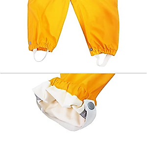 MOUNTAIN AND FISHING Unisex Baby and Kids' Pants , Waterproof and Windproof Bib Overall, Toddler Suspender Rain Gear Suspender Trouser Lightweight Outdoor Rain Bib (L/XL)