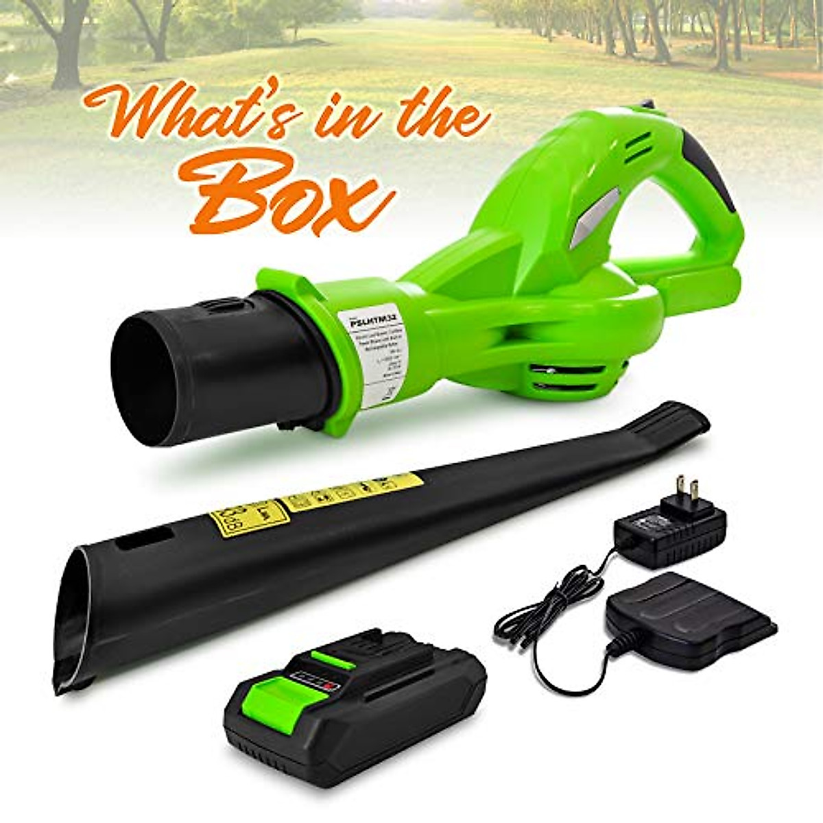 Lightweight Cordless Leaf Blower - 18V, 55 MPH Air Speed - Perfect for Decks, Gutter Cleaning, Snow & Small Yards - Rechargeable Battery & Charger Included, Average Charge Time 4 Hrs - Only 5 lbs.