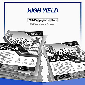 EWJUEZS 2-Pack TN890 Ultra High Yield Compatible TN890 TN-890 Toner Cartridge Replacement for HL-L6400DW HL-L6400DWT HL-L6250DW MFC-L6900DW MFC-L6750DW Printer Toner (Black).