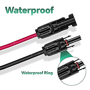 NECESPOW Solar Panel Connector to 6X Connector Adapter Anderson, XT60, DC7909, DC6530, DC35135, DC5521, Solar Charge Cable for 100W to 200W Portable Solar Panel Portable Power Station