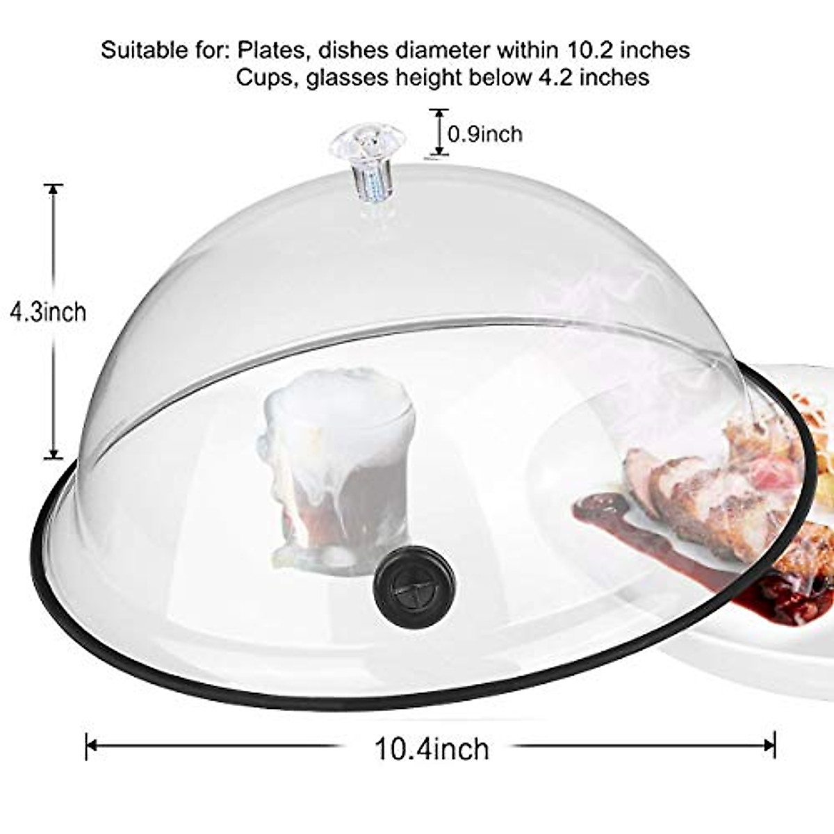 TMKEFFC Smoking Gun Food Smoker IV+ & Smoking Gun Dome Cloche Cover