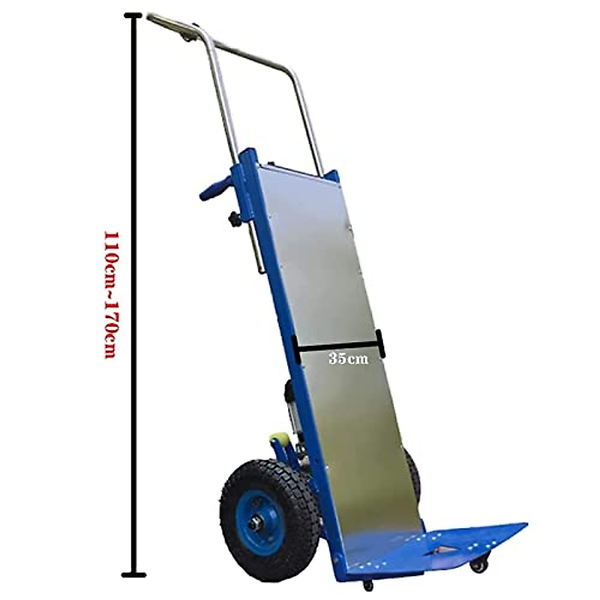 WTHOME Hand Truck Stair Climber Electric, 200 kg Capacity - Sack Rodel Labor-Saving Hand Truck, with Maintenance-Free Brushless Motor, Removable Battery, S-Shaped Support Arm