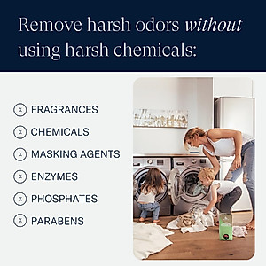 EnviroKlenz Liquid Laundry Enhancer Additive (20 loads) | Removes Chemical, Musty, Sweat and Body, Smoke, Fragrance, Pet Odors, And More | Non Toxic Laundry & Fragrance-Free