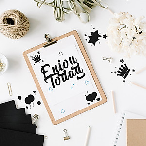 Whaline 40Pcs Black Felt Fabric Sheets Soft Thick Craft Felt Pack for DIY Crafts Sewing Patchwork Art Projects, 6 x 6 Inch