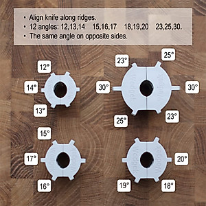 Wedgek HXT Ceramic Thick Sharpening Rod and Angle Guides, 11-Inch Shatter Resistant, White 1500 Grit