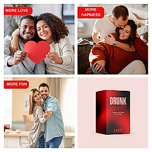 Drunk in Love Couples Drinking Card Game Fun Intimate Date Night Games Relationship Couples Games for Adults 50 Spicy Dare Cards Romantic Anniversary Party & Valentines Gifts