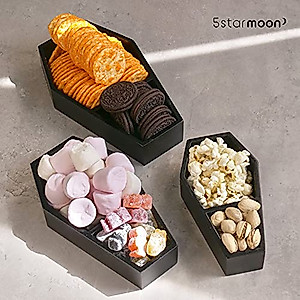 5 star moon Coffin Shelf Set of 3 Coffin Shelves Spooky Coffin Decor Black Gothic Shelves -Witchy Room Decor - Gothic Home Decor