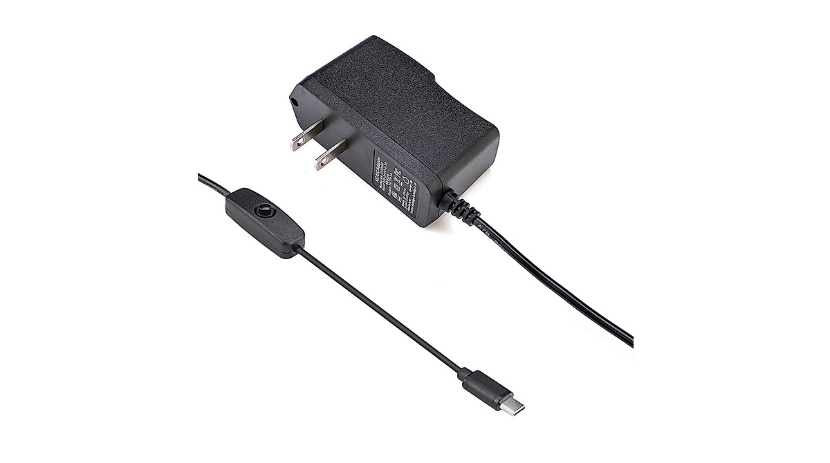 Enokay Raspberry Pi 4 Power Supply 5V 3A USB C Charger Adapter