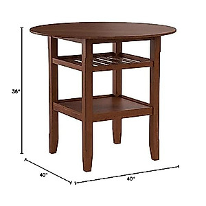 ACME Furniture Tartys Counter Height Table, Cherry