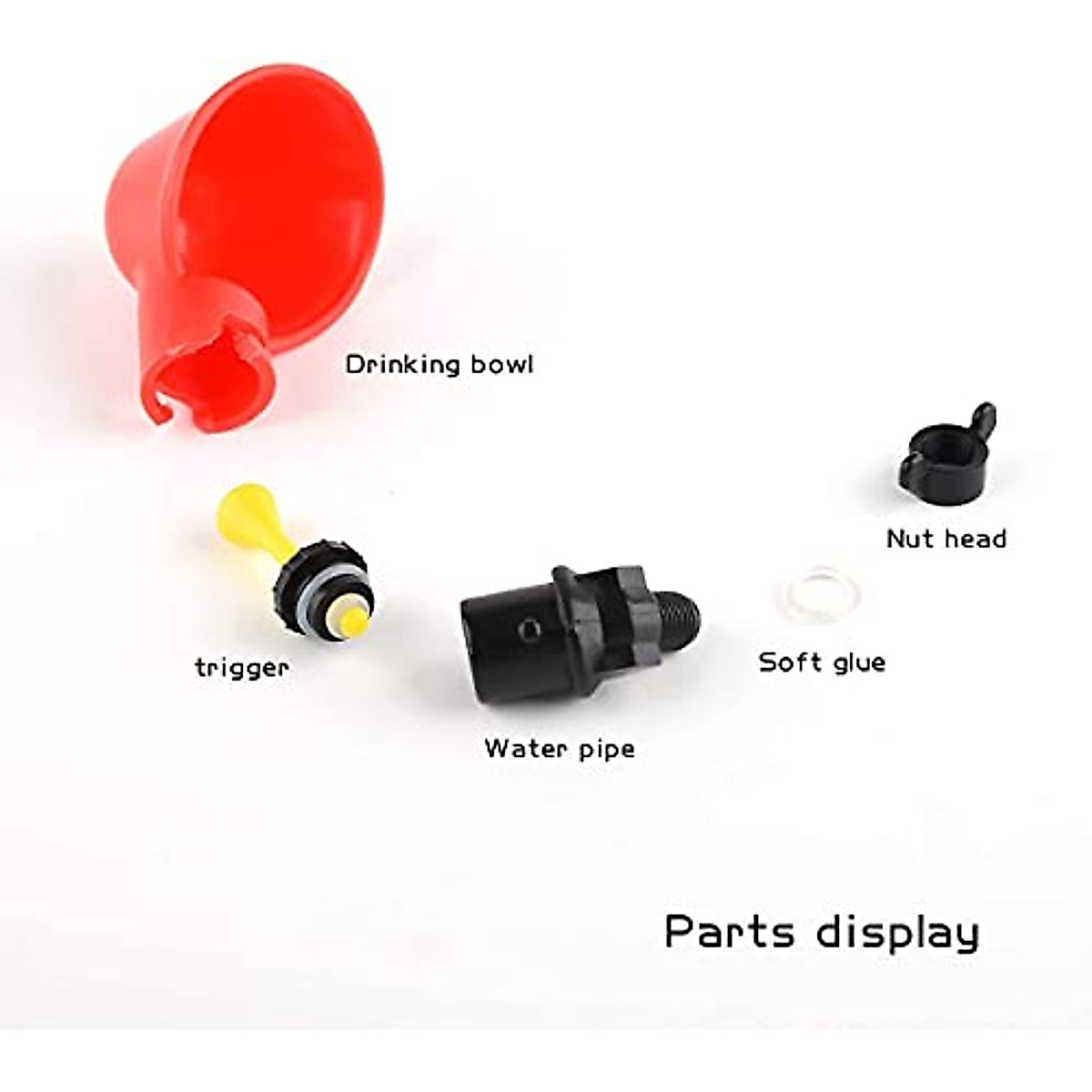 erduoduo 24 Packs Poultry Drinking Watering Cups for Chicken/Quail Water Cups Drinker Automatic Farm