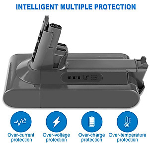 Hanaix 4500mAh 25.2V Replacement for Dyson V10 Battery Compatible with Dyson V10 Animal V10 Absolute V10 Fluffy V10 Motorhead V10 SV12 Cordless Stick Vaccuum Cleaner (Not Fit SV10)