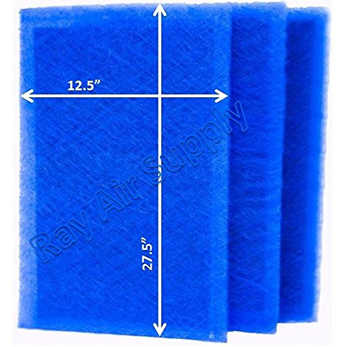 RAYAIR SUPPLY 14x30 MicroPower Guard Air Cleaner Replacement Filter Pads (3 Pack) Blue