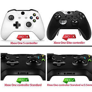 eXtremeRate Hydro Dipped Front Housing Shell Faceplate Cover Replacement Parts for Standard Xbox One Controller (Fits Both with 3.5mm Jack and Without 3.5 mm Jack) (Green Weeds)