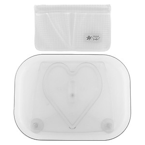 Fridge Lazy Susan Organizer, Fridge Organization, Clear Lazy Susan Turntable Rack with Fridge Hanging Mesh Bag and Suction Cup, Kitchen Cabinet Turntable Organizer