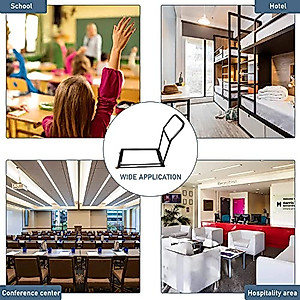 Sidasu Folding Chair Dolly Black Multi-Function Folding Chair Cart Commercial Grade Steel Frame Storage and Transport Dolly for Plastic Resin and Wood Folding Chairs