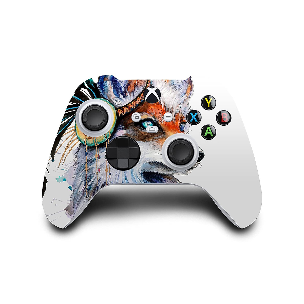 Head Case Designs Officially Licensed Pixie Cold Fox Art Mix Vinyl Sticker Gaming Skin Case Cover Compatible with Xbox Series S Console and Controller Bundle