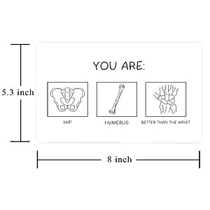 Ure Tenk Unique Medical Pun Greeting Card, Orthopedic Nurse/Doctor Card, Med School Graduation Gift, Healthcare Worker Birthday Card