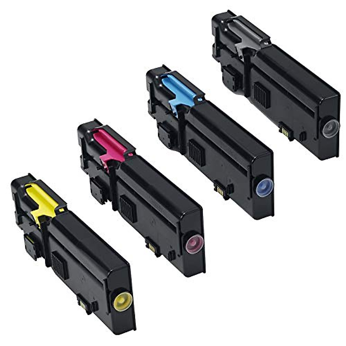 Amateck Compatible 4 Pack Toner Cartridge for Dell C2660dn C2665dnf Printers, Black Cyan Magenta Yellow, 593-BBBU 593-BBBT 593-BBBS 593-BBBR
