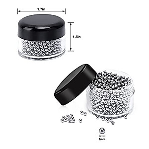 1000 PCS Decanter Cleaning Beads, 304 Stainless Steel Cleaning Balls for Glassware, Reusable Cleaning Beads for Wine Decanters Water Bottle Carafe and Vase