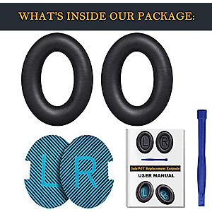 Professional Earpads Cushions for Bose Headphones, Replacement Ear Pads for Bose QuietComfort 15 QC15 QC25 QC2 QC35/Ae2 Ae2i Ae2w/SoundTrue & SoundLink Around-Ear Series