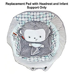 Replacement Seat Pad/Cushion/Cover for Fisher Price Sweet Surroundings Monkey Deluxe Bouncer (Model DTH01)