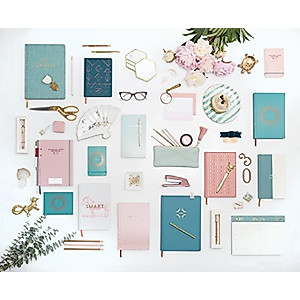 DesignWorks Ink Standard Issue Pink Planner Notebook No. 3 Journal with Lined Pages, Elastic Closure, Pen Holder, and 3 Ribbon Marker for Work, Writing, Journaling, 6.75" x 8.5"
