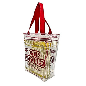 Nissin Cup Noodles Cup Noodles Tote Detachable Drawstring Bag, Clear