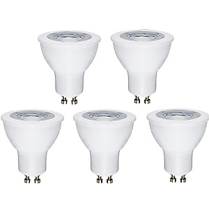 CBconcept UL-Listed GU10 LED Light Bulbs, 5-Pack, 6 Watt, 550 Lumen, Warm White 3000K, 50W Halogen Equivalent, 36°Beam Angle, 120 Volt,Not Dimmable,Recessed/Track Lighting | Designed in San Francisco