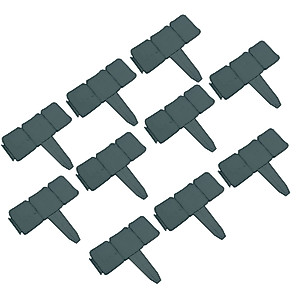 Garden Fence Panels,Flowerbed Border Edging,Landscape Edging Border,Garden Edging,10 PCS Decorative Fence Border,Spring Yard Lawn Garden Plastic Faux Stone Patio Border Edging Fence