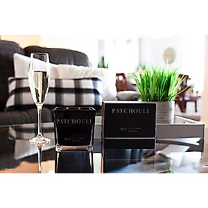 ME Mini-Escapes 14 Oz Patchouli Scented Soy Wax Candle with Inspirational Quote Fragrant Blend of Sweet Orange, Violet, Rose & Iris Relaxation & Stress Relief for Home or Office