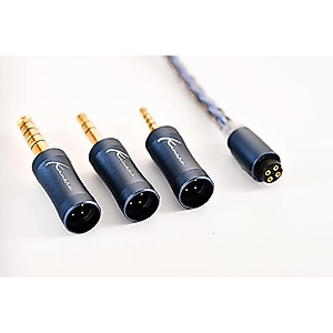 HiFiGo Kinera Ace 2.0 Modular Upgrade Earphone Cable, IEMs Replaceable 8-Strand Silver-Foil & Copper Alloy Wire Cable with 2.5mm/3.5mm/4.4mm Plug (0.78 2PIN)